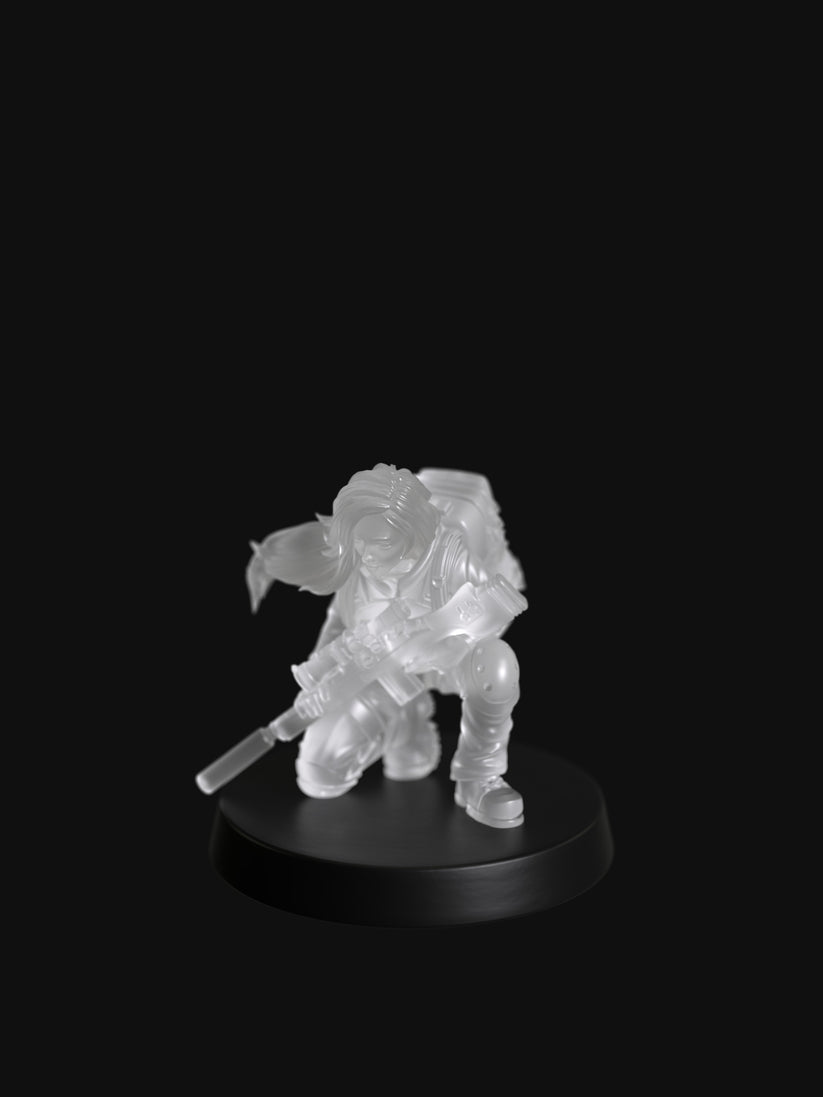 Strife Series 01ax - Face Showing – Manufaktura Miniatures LLC